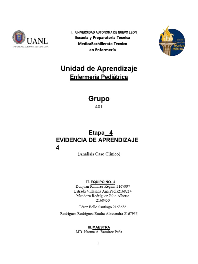 Ev4 Estudio de Caso Clínico-Eq3 | PDF | Anemia | Dieta