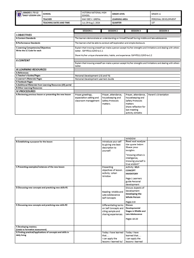 PER DEV WEEK 1 (1) | PDF | Learning | Cognitive Psychology