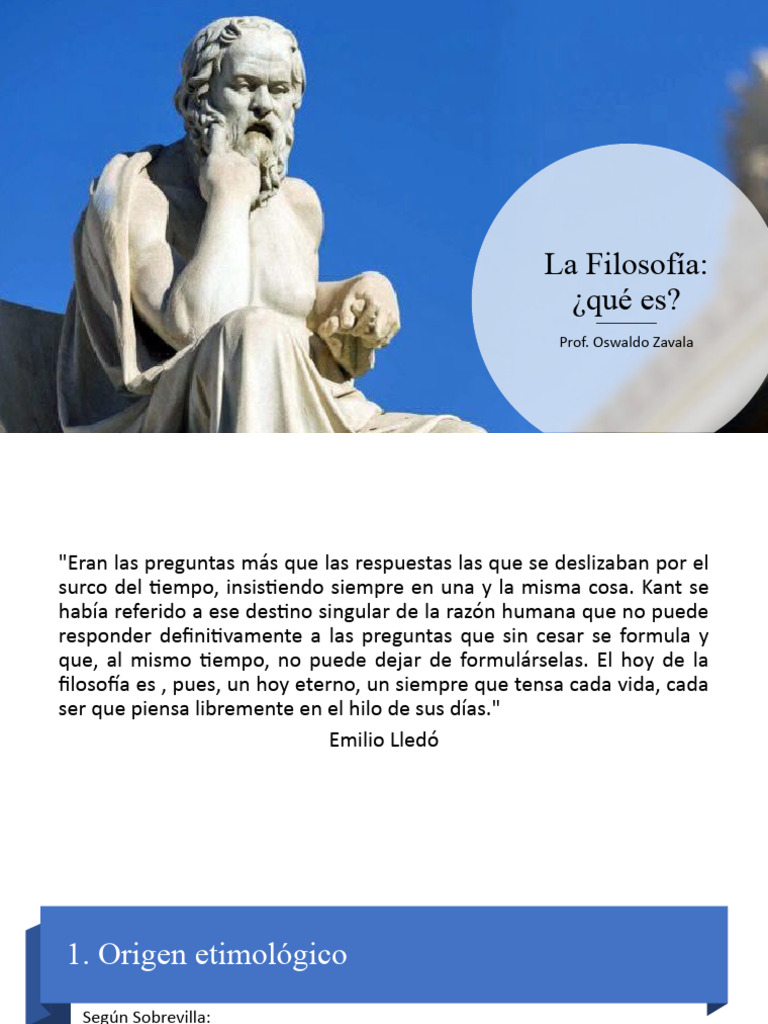 Filosofía, qué es (1) | PDF | Razón | Conocimiento