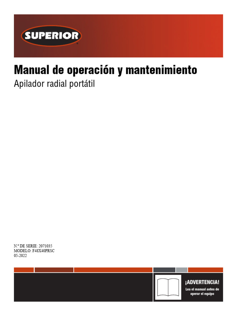 Manual de Operacion y Mantenimiento PRSC 48x40 | PDF | Administración de Seguridad y Salud ...