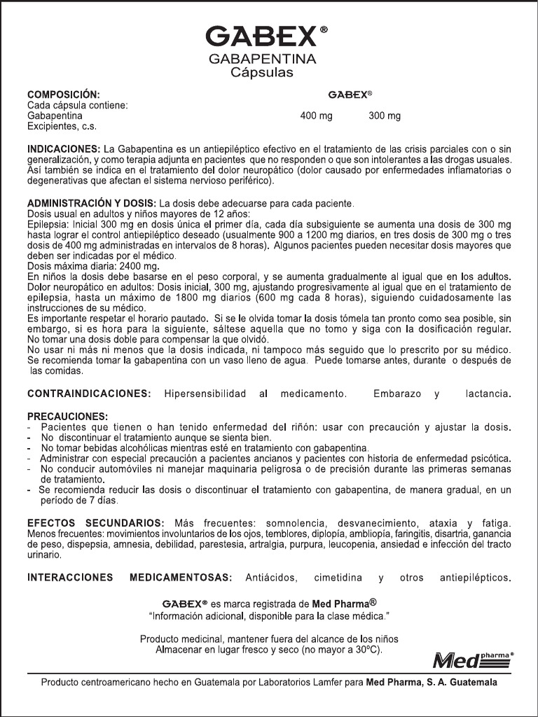 Gabex Capsulas | PDF