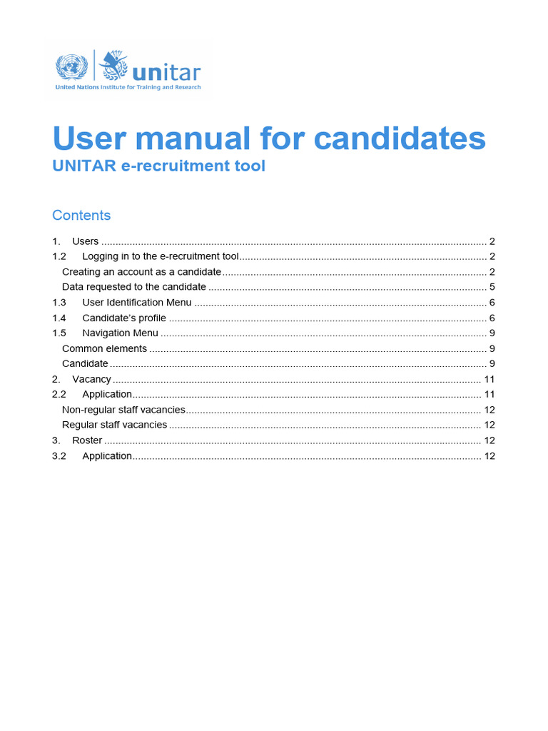 Candidate Manual | PDF | Login | Linked In