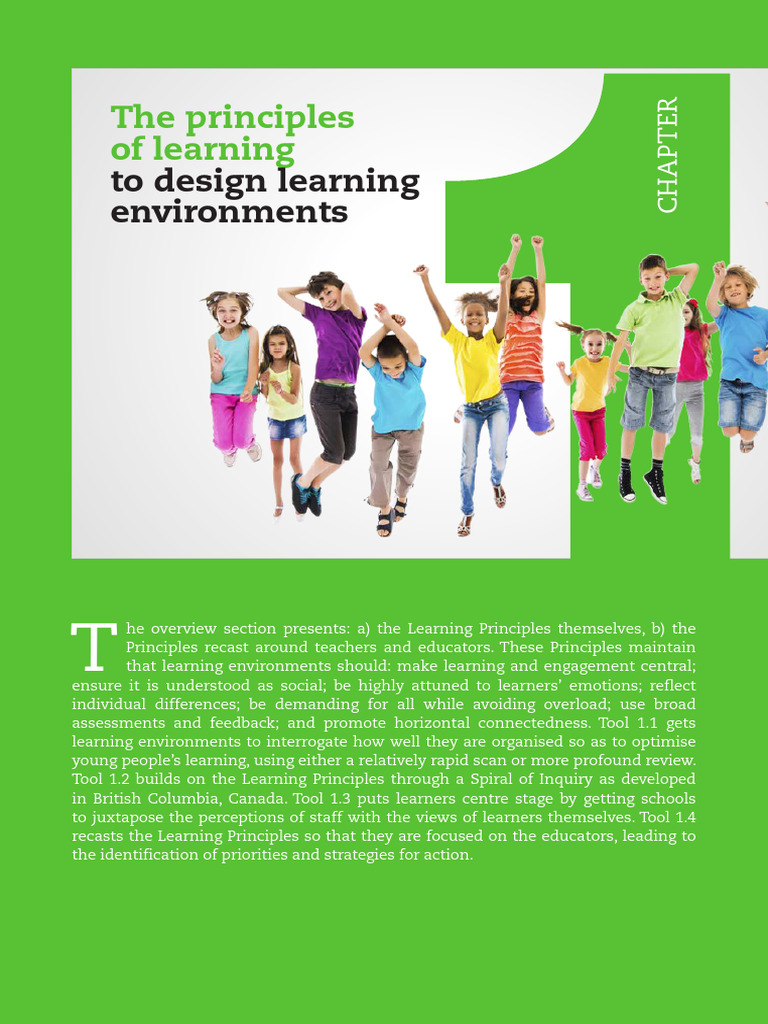 The principles of learning design to design learning environments (1) | PDF | Learning | Teachers