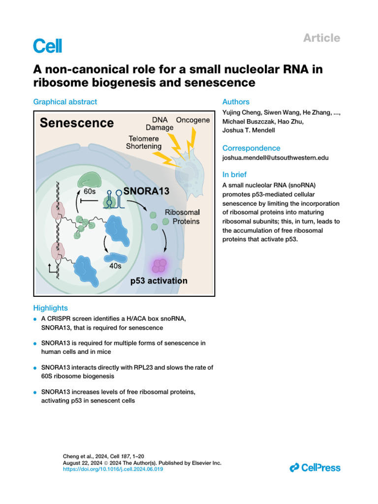 Pi is 0092867424006937 | PDF | Rna | Health Sciences