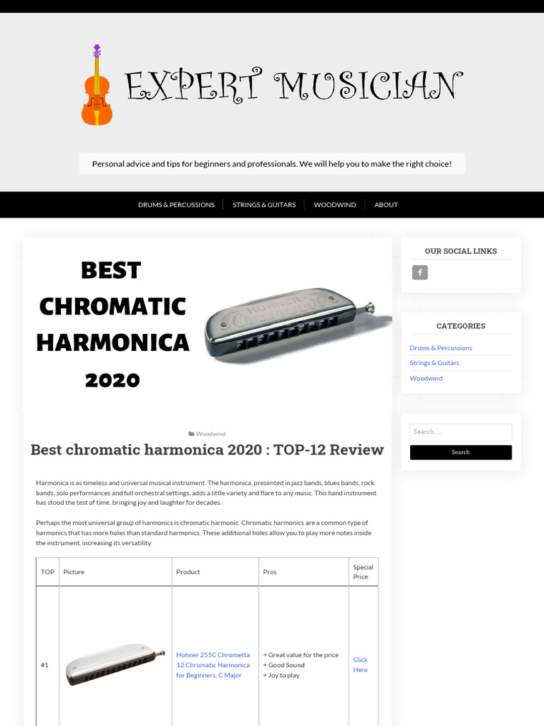 Chromatic Harmonica Guide 2020 | PDF | Harmonica | Musical Instruments
