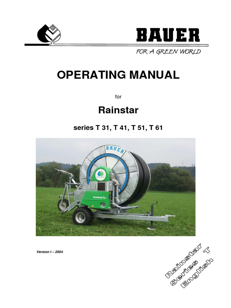 BA Rainstar T Engl | PDF | Tractor | Insulator (Electricity)