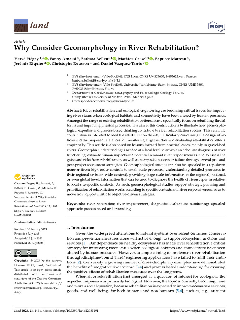 Why Consider Geomofology | PDF | River | Flood