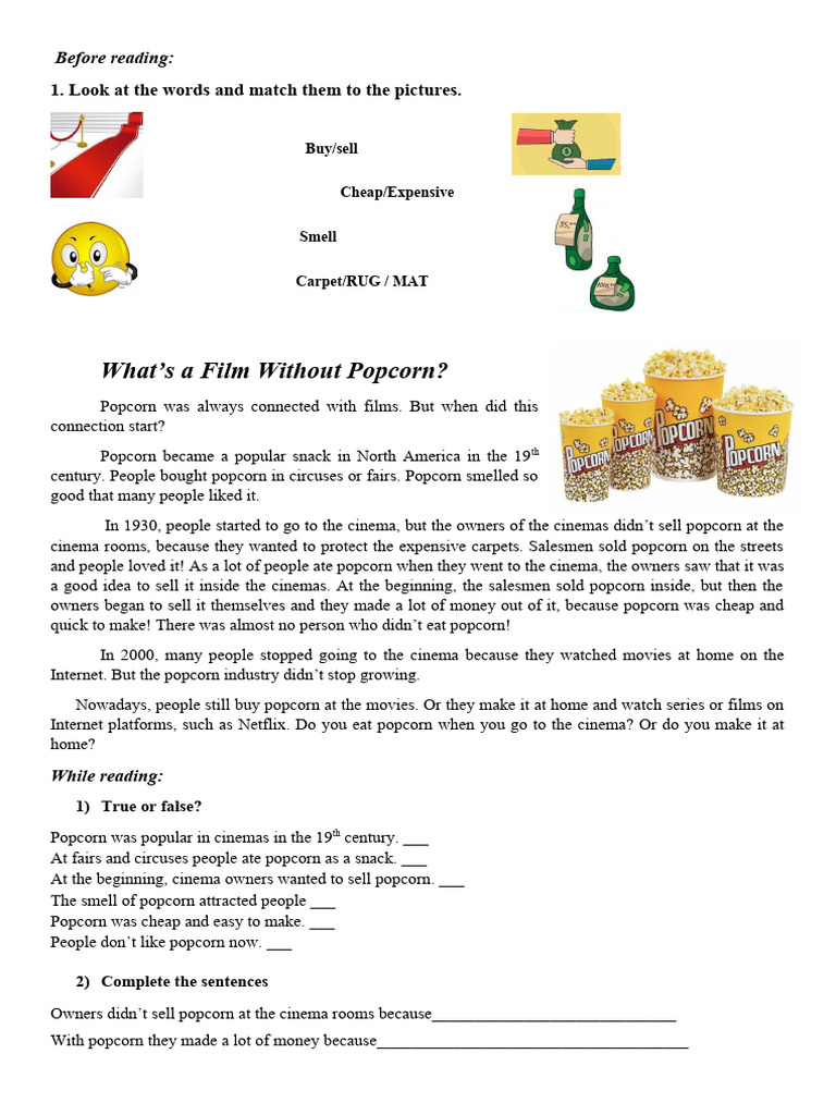 Reading Comprehension Past Simple Reading Comprehension Exercises ...