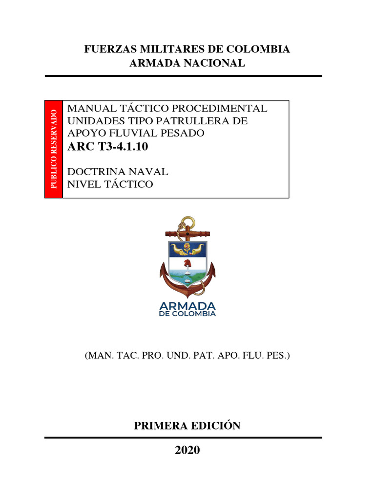 Manual Tactico Procedimental Unds Paf-Pesado Incluye Disposicion 005 | PDF | Ley humanitaria ...