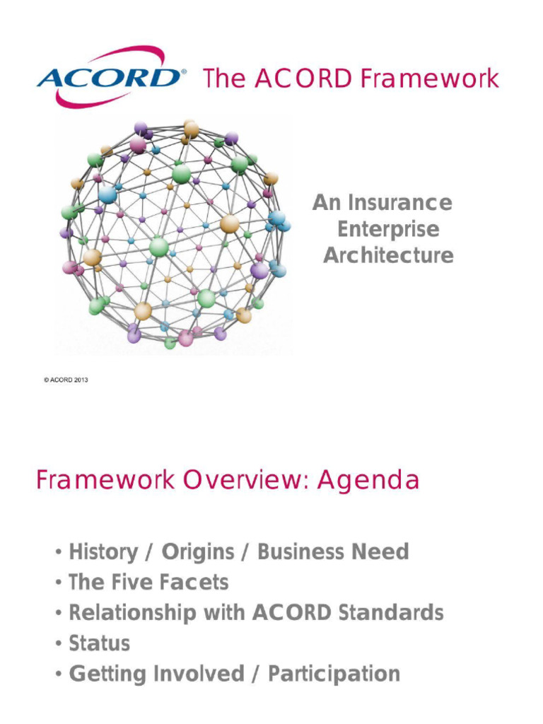 Framework Overview Acord | PDF