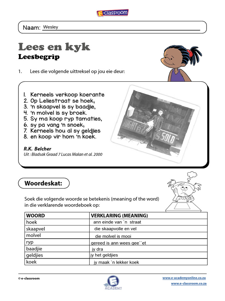 02 Lees en Kyk Leesbegrip | PDF