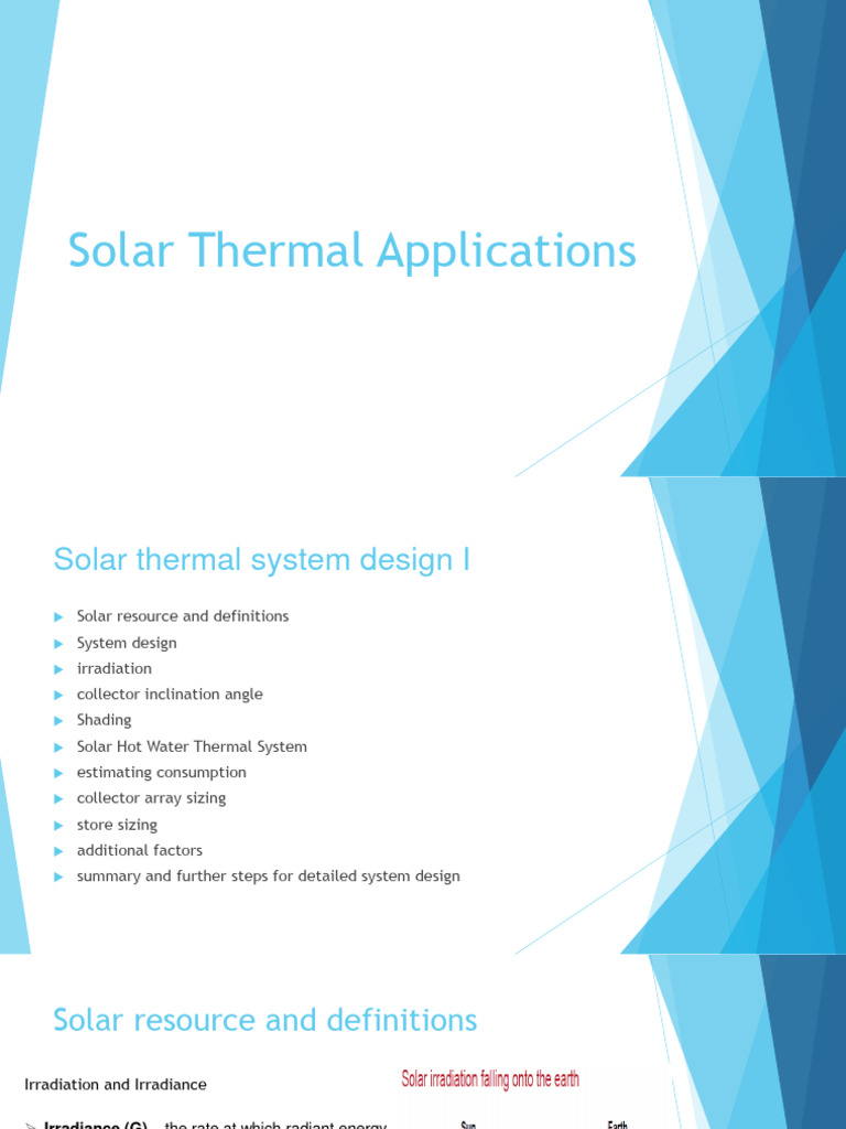 Solar Thermal System Design Guide | PDF | Solar Energy | Pump