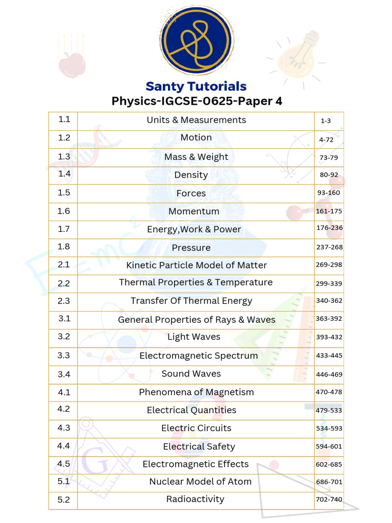0625 Physics Theory P4 Booklet-3 | PDF | Waves | Electromagnetism