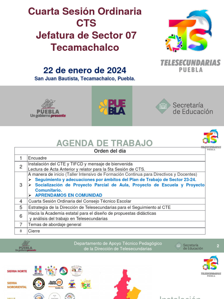 PRESENTACION - 4ta Sesión Ordinaria Del CTS | PDF | Enseñando | Pedagogía