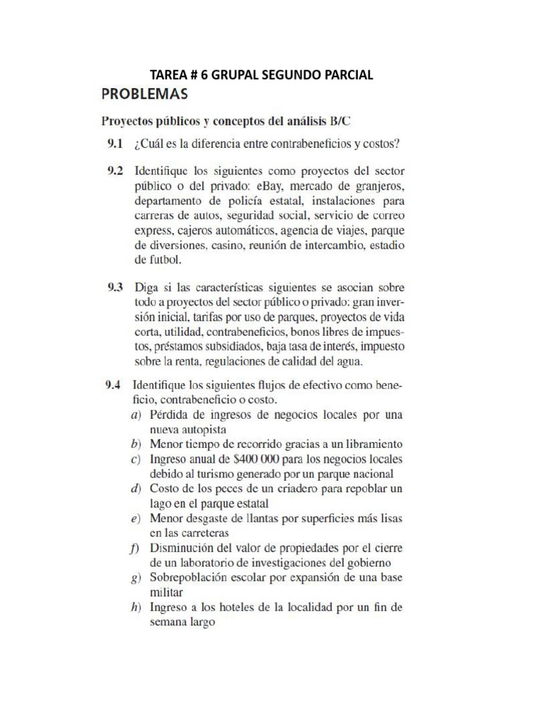 Tarea # 6 Grupal Ing. Económica | PDF