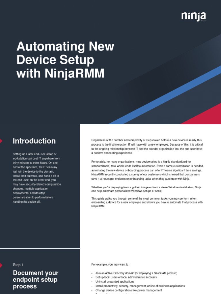 Automating Device Setup With NinjaRMM | PDF | Active Directory ...