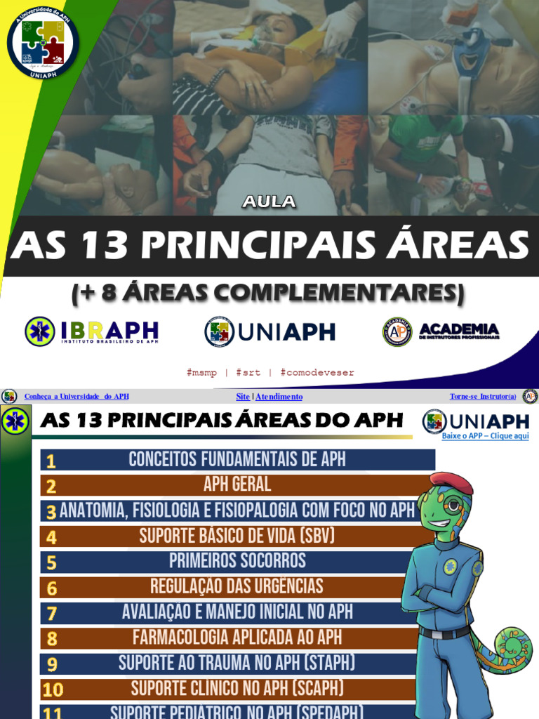 PDF Slides Curso Intro Aph Aula 5 As 21 Areas de Conhecimento 2024 | PDF | Medicina Clínica ...