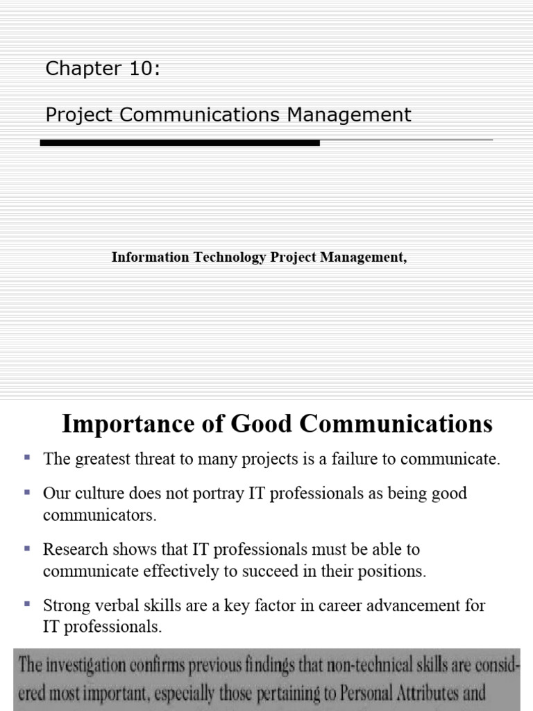 10 Project Communication Management | PDF | Communication | Information