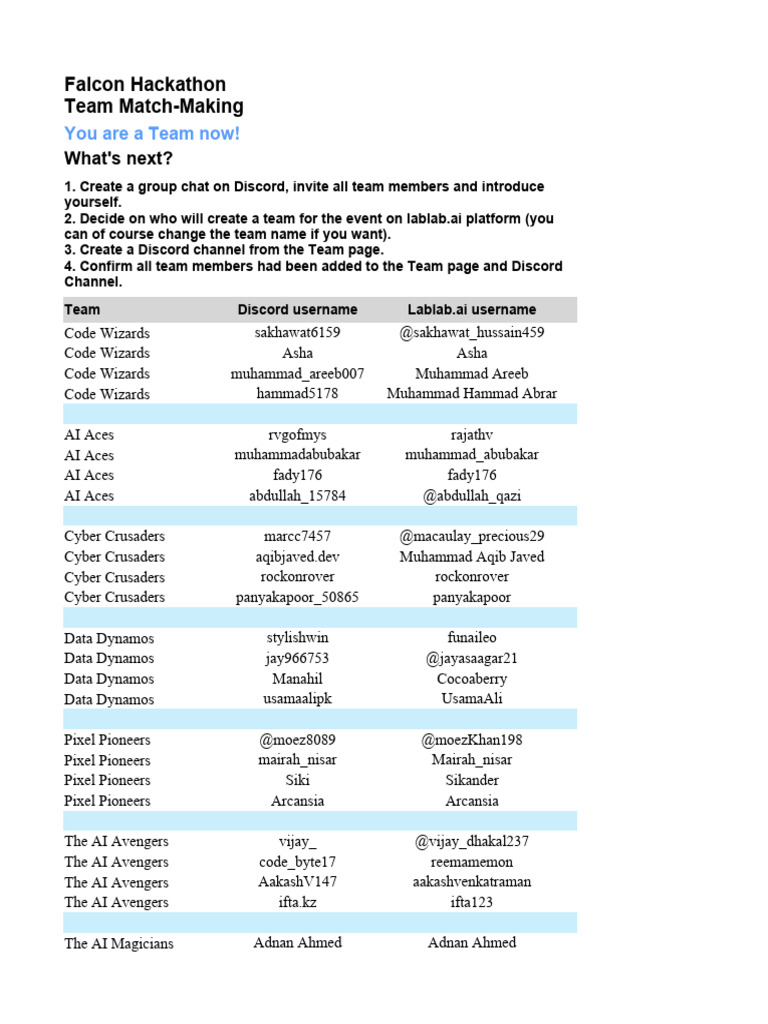 Falcon Hackathon TeamMM v1 | PDF
