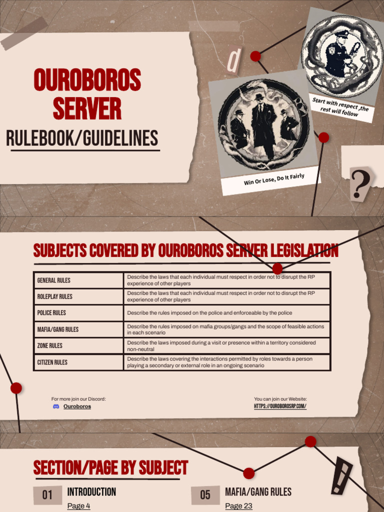 Ouroboros Rules v1.0 | PDF | Police