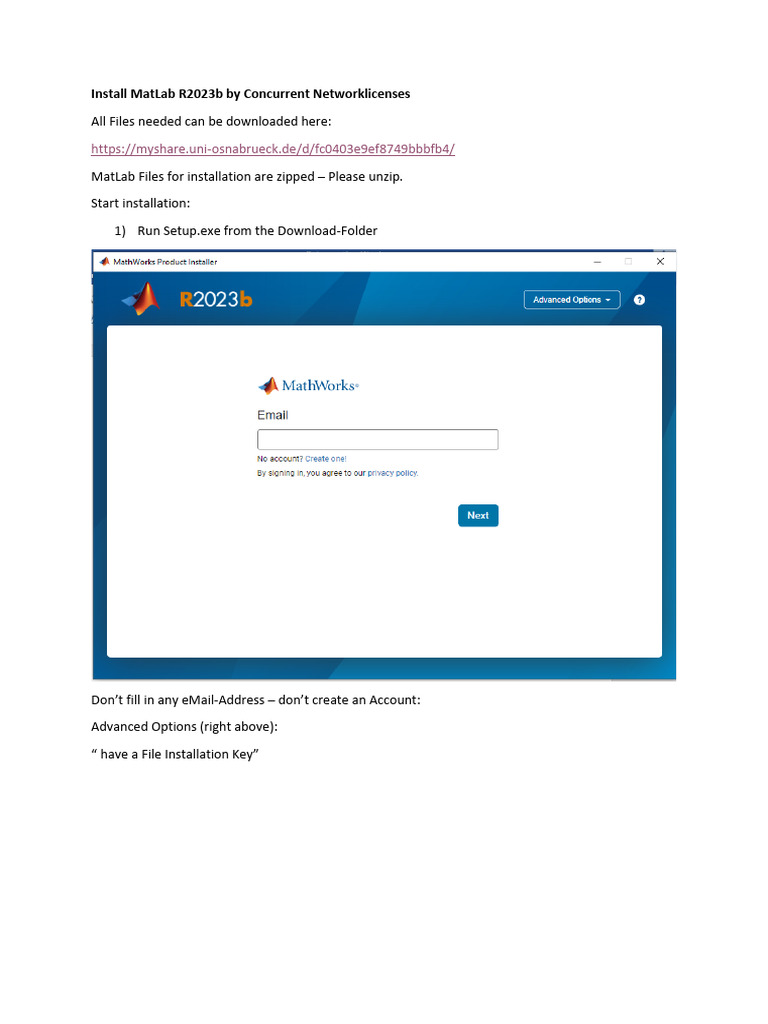 Setup MatLab Engl | PDF