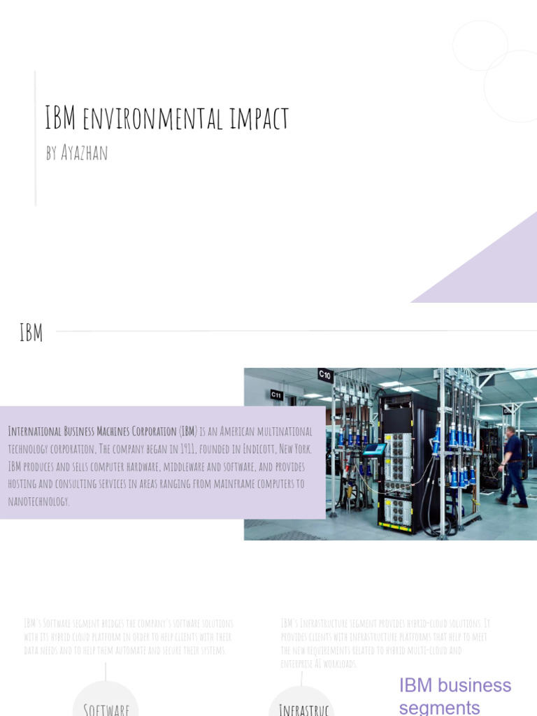 IBM Environmental Impact | PDF | Ibm | United States Environmental ...