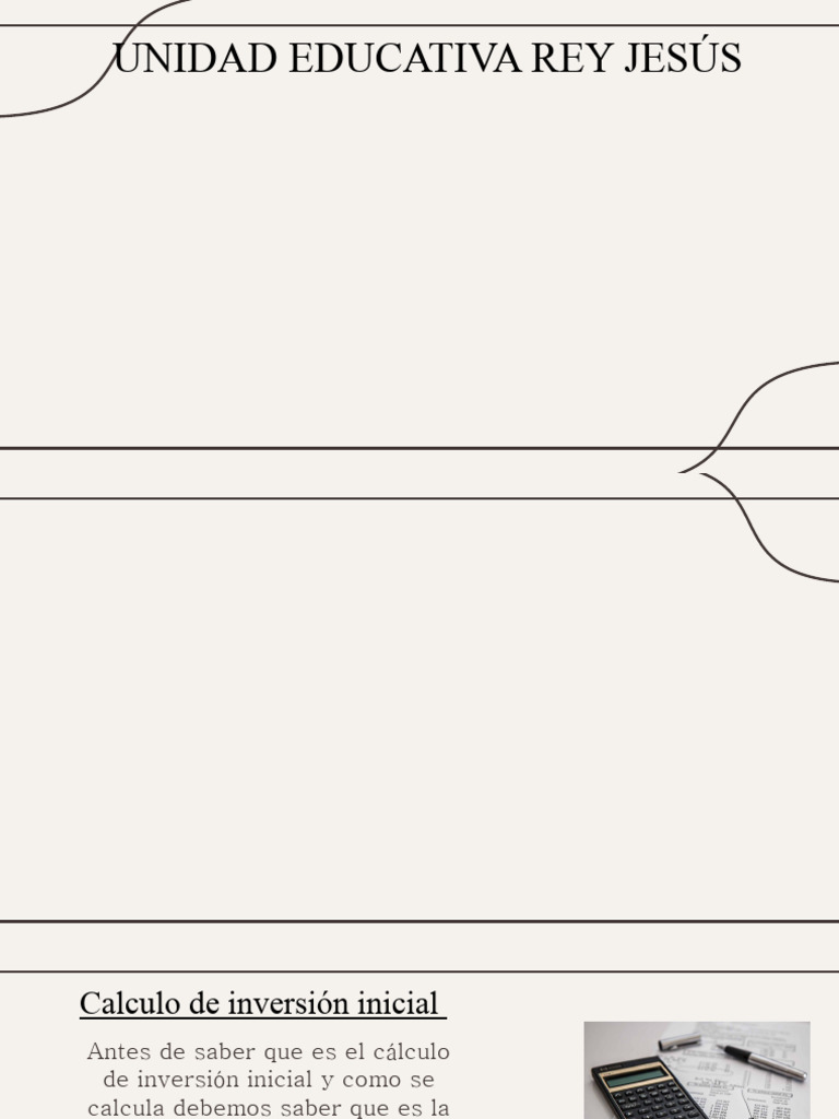 Calculo de Inversion Inicial | PDF | Capital de trabajo | Business