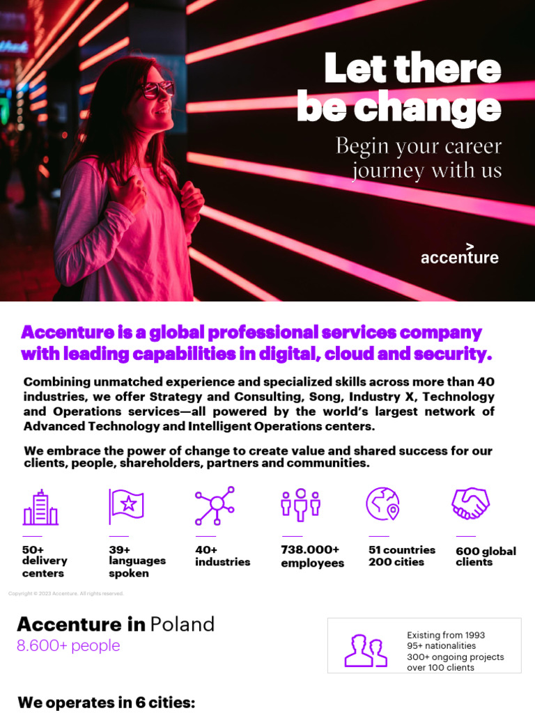 About Accenture | PDF | Recruitment | Accenture