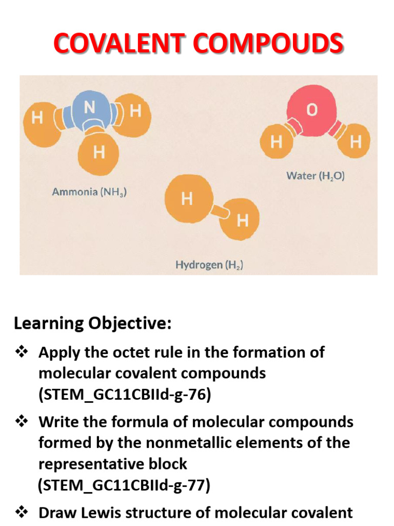 Understanding Covalent Compounds and Lewis Structures | PDF | Covalent ...