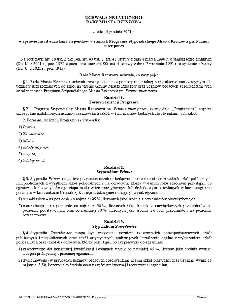 Id: - Podpisany Strona 1 | PDF