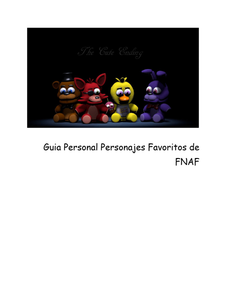 Guia Personal Personajes Favoritos de FNAF | PDF