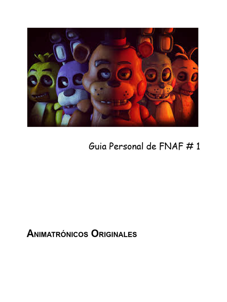 Animatrónicos Originales de FNAF | PDF | Software iOS