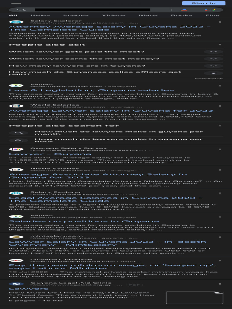 How Much Do Lawyers Make in Guyana - Google Search | PDF | Salary | Lawyer