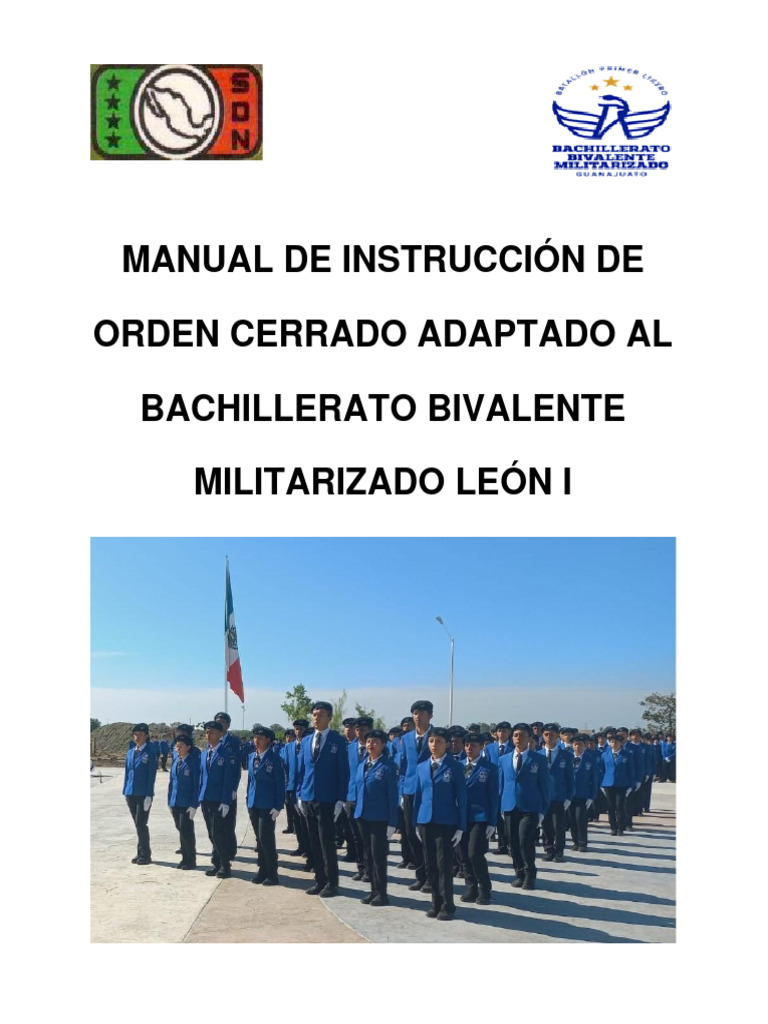 1 Manual Orden Cerrado-1993 Adaptado - BBM | PDF | Militar