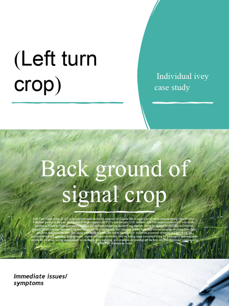 Left Turn Signal Corp. Case Study | PDF | Employment | Labour Economics
