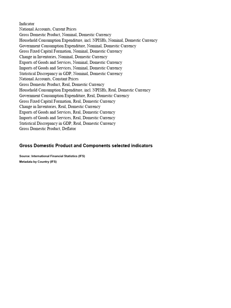 GDP Components | PDF | Gross Domestic Product | National Income And ...