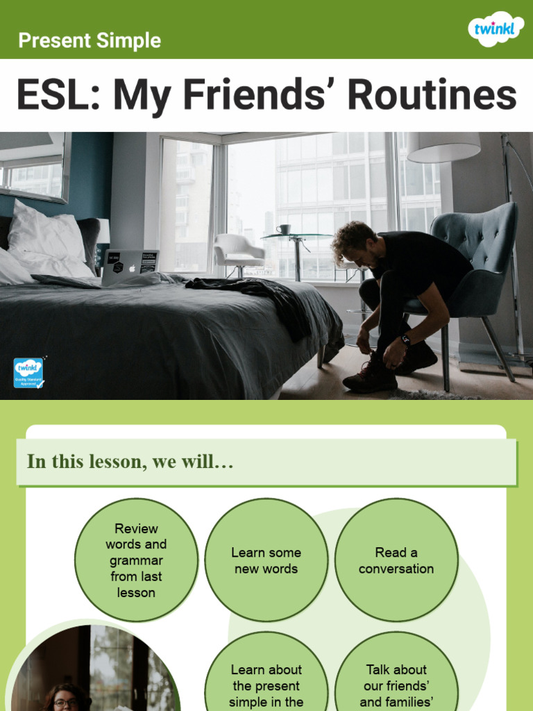 ESL Lesson: Routines & Present Simple | PDF | Grammatical Number ...