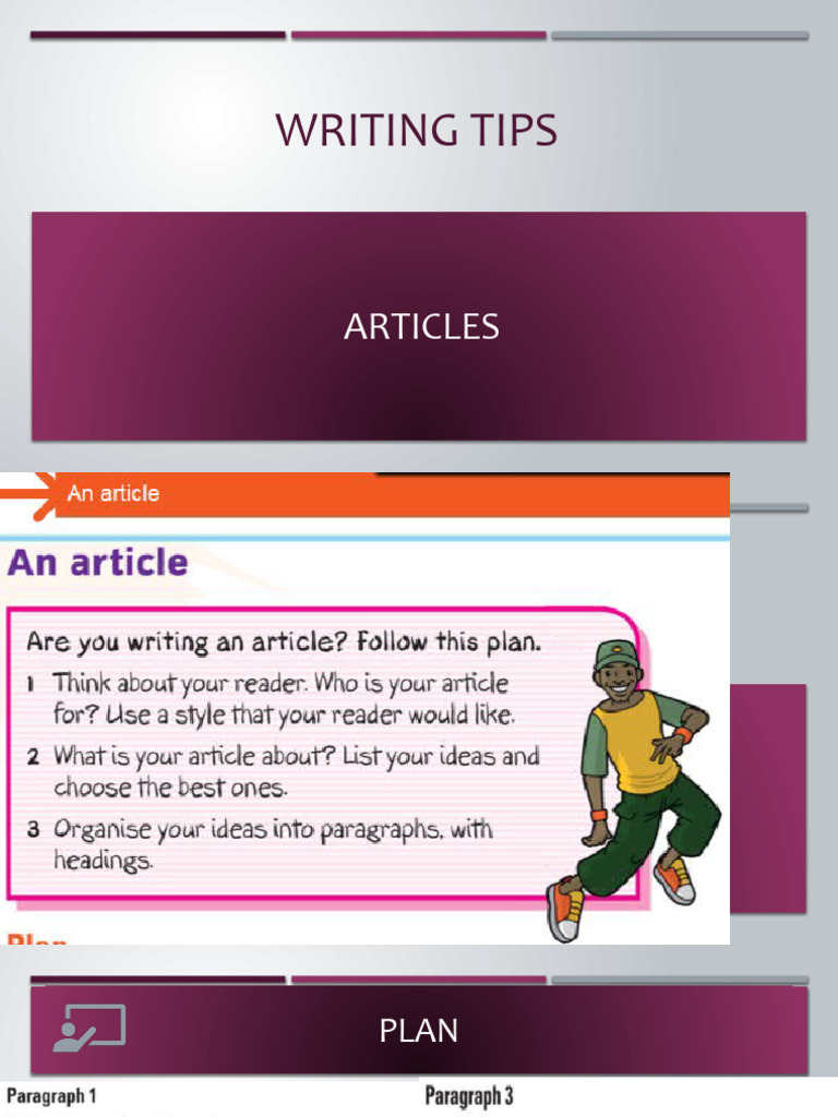 B1 PET Article Writing Tips | PDF | Reason | Feeling