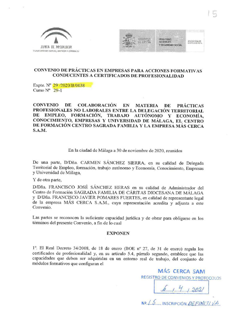 Convenio Practicas | PDF