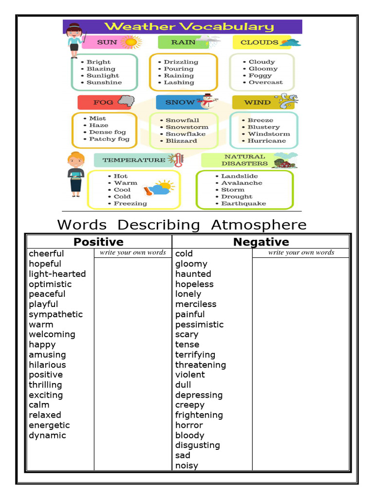 Atmosphere Words Guide | PDF