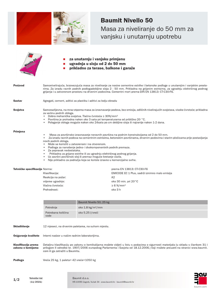 Pds Nivello 50 BHR HR 61465 | PDF