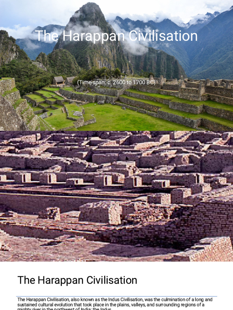 The Harappan Civilisation: (Time-Span: C. 2600 To 1700 BC) | PDF ...