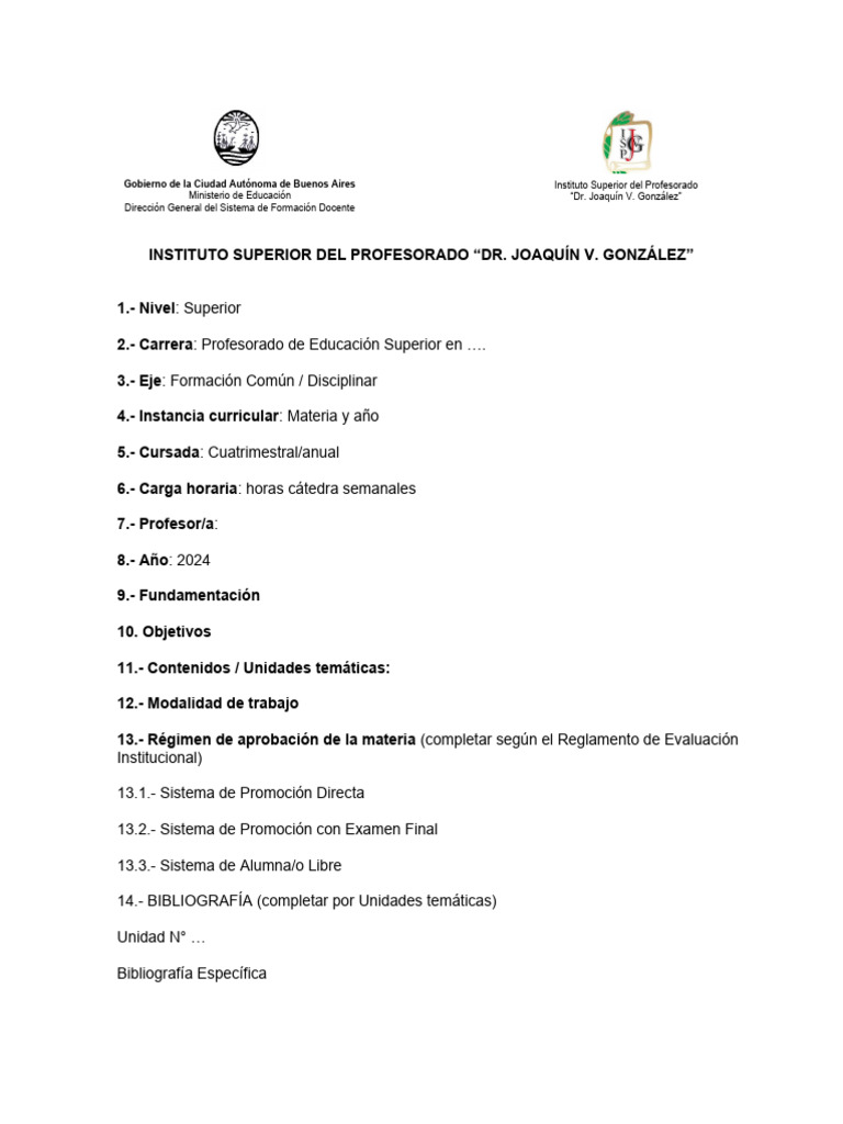 Modelo Programa | PDF