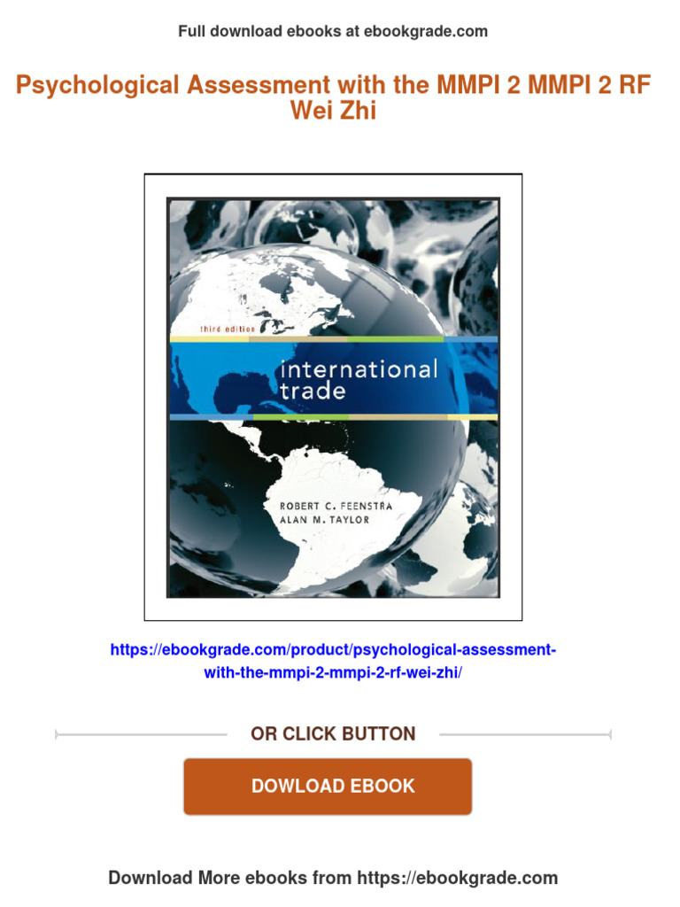 (PDF Download) Psychological Assessment With The MMPI 2 MMPI 2 RF Wei Zhi Fulll Chapter | PDF