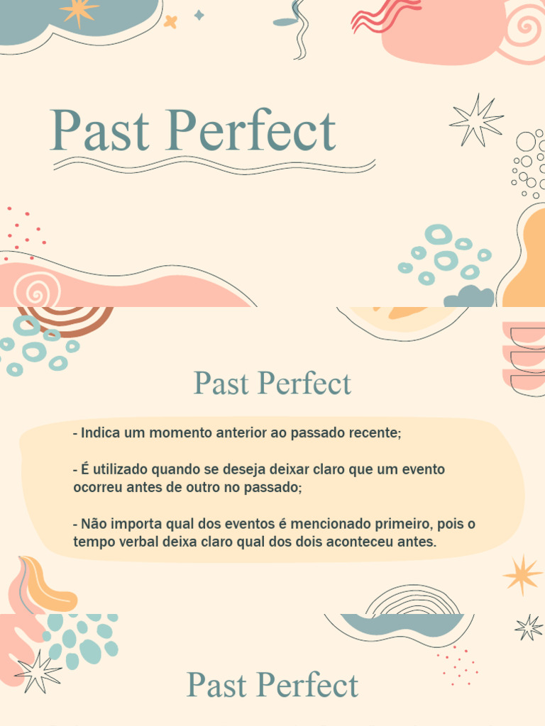 Past Perfect - Trilha de Inglês | PDF | Linguistics | Grammar