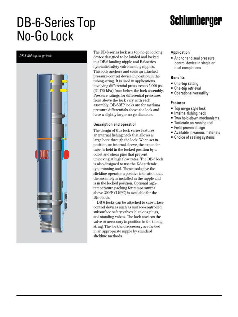 DB-6 Lock | PDF | Equipment | Manufactured Goods