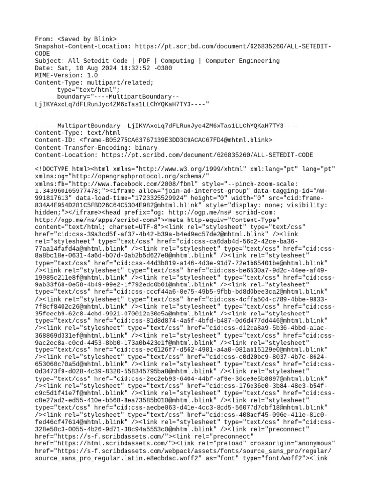 All Setedit Code | PDF | Typefaces | Written Communication