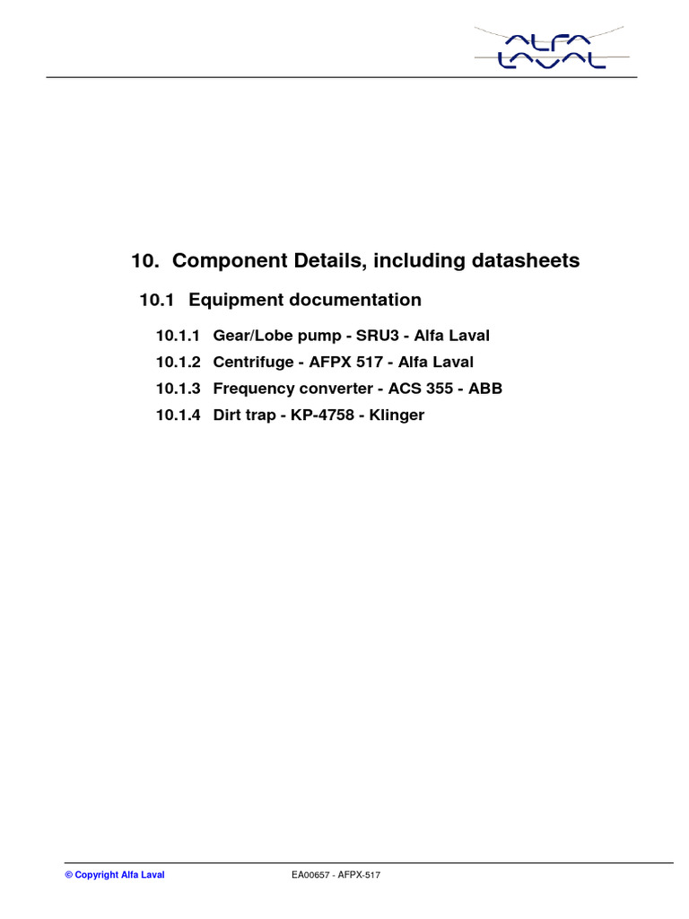 10.1 Equipment Documentation | PDF | Pump | Valve