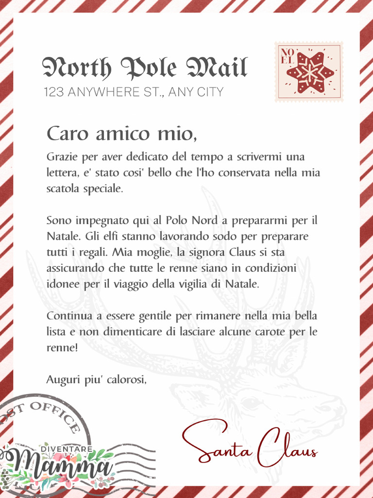 Christmas Santa Letter A4 | PDF