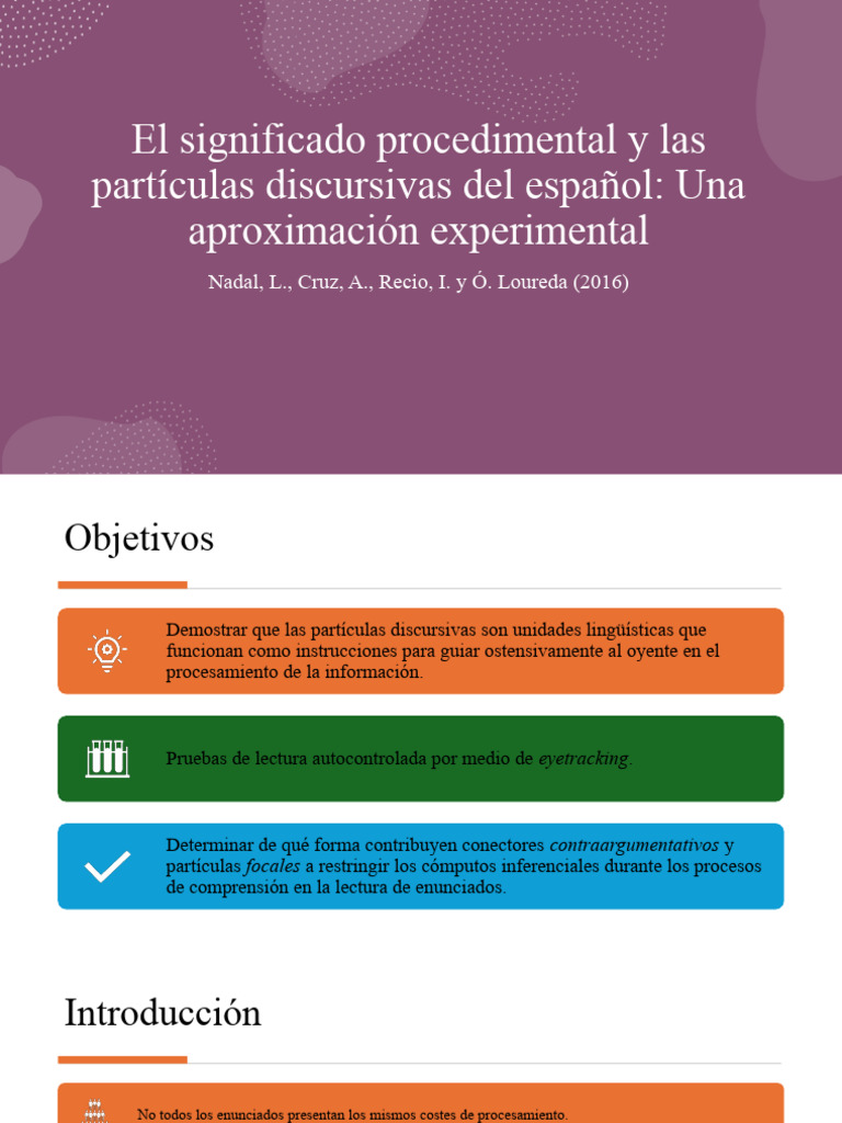 El Significado Procedimental | PDF | Información | Hipótesis